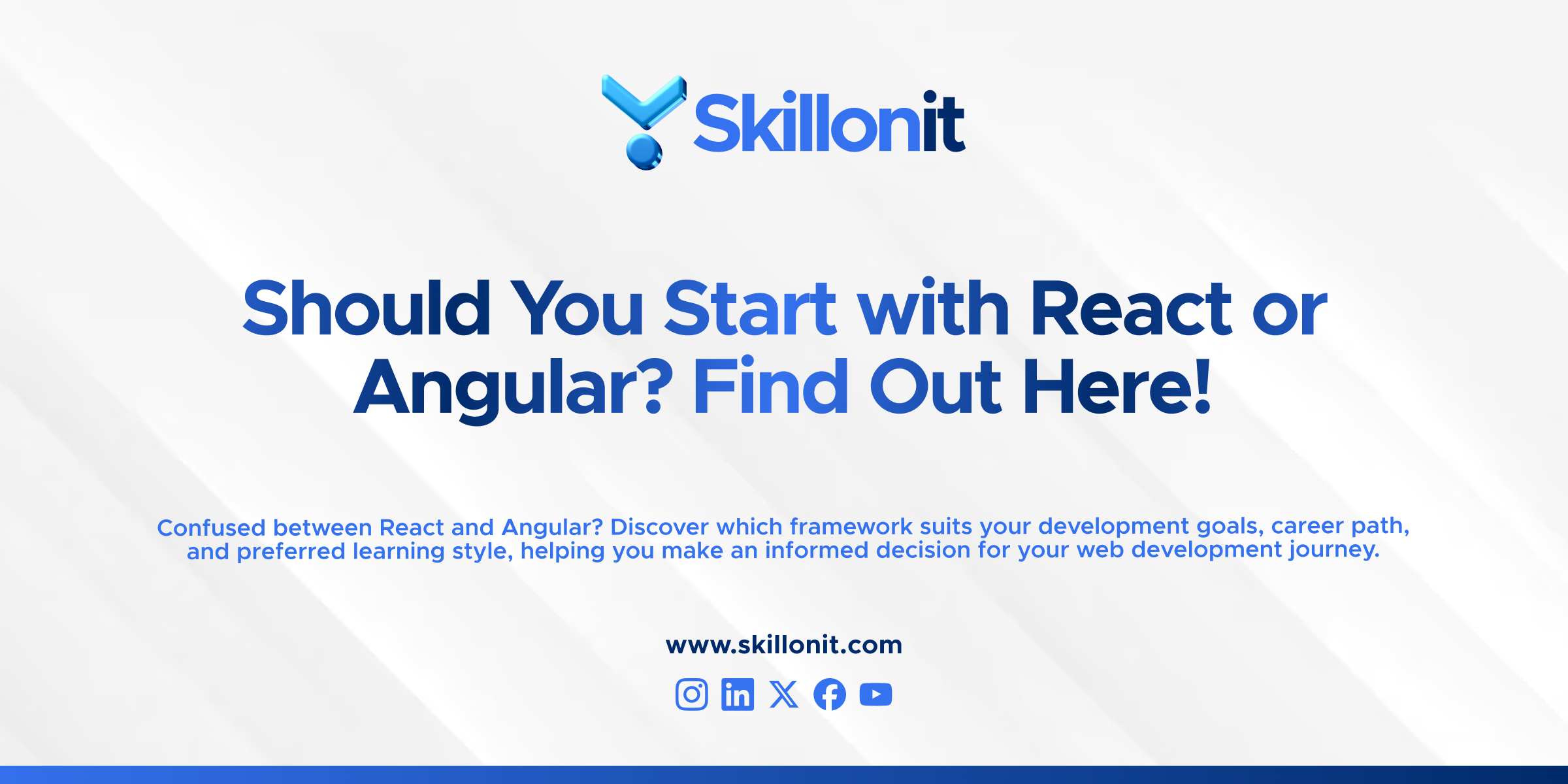 React vs. Angular: Which Should You Learn First? | SkillonIT React vs. Angular: Which Should You Learn First? | SkillonIT